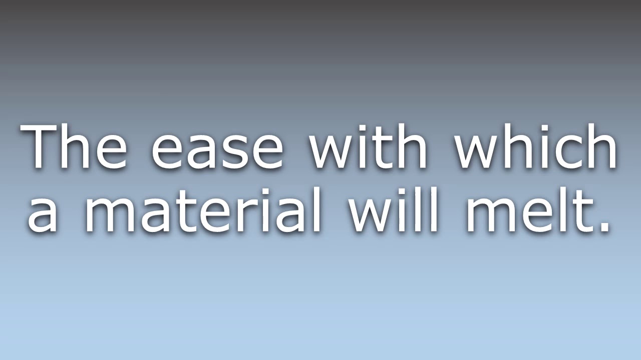 What does Fusibility mean? - YouTube