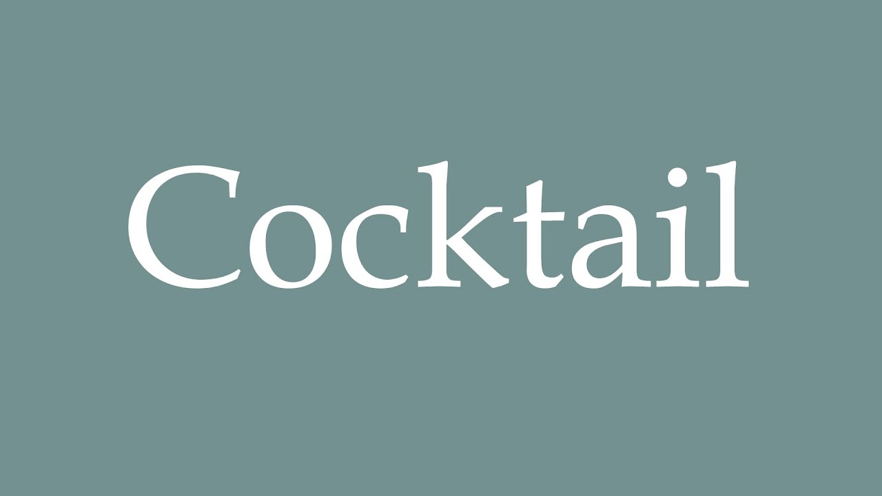 How to pronounce ''Cocktail'' correctly in French - YouTube