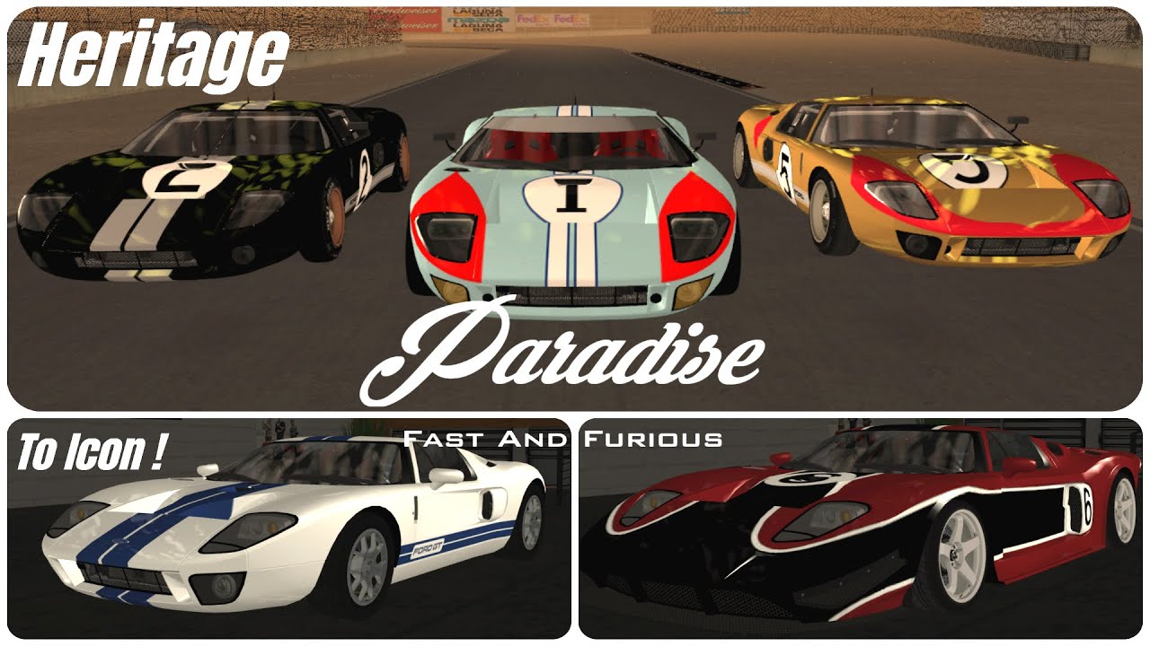 MTA:SA Fast And Furious Paradise - Ford GT (Heritage To Icon) - YouTube