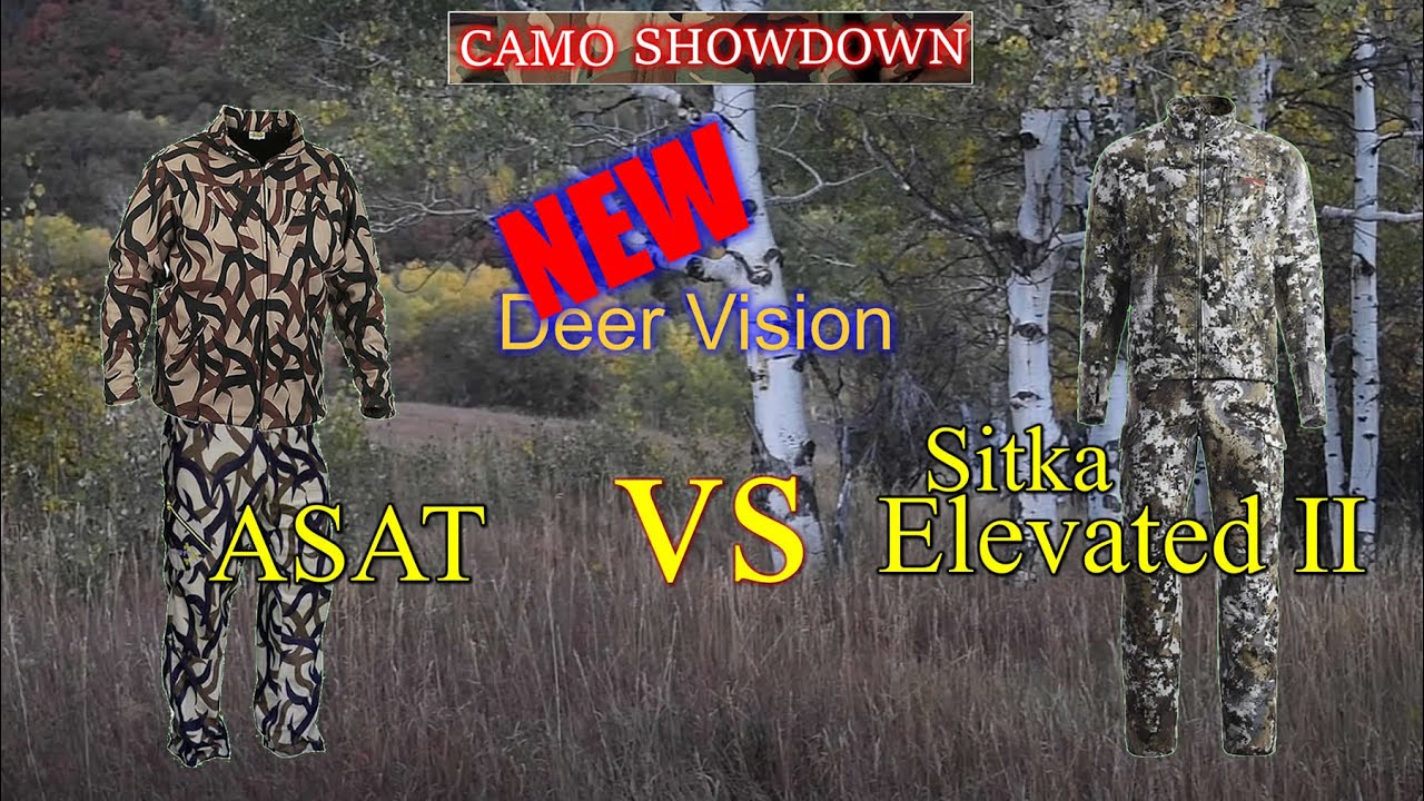 Compare ASAT Vs Sitka Elevated II hunting camo with my new simulated ...