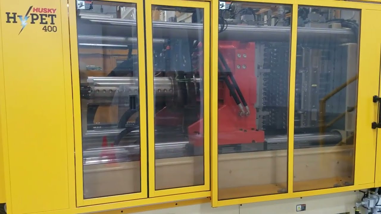 Husky HyPET 400 PET preform injection molding system - YouTube