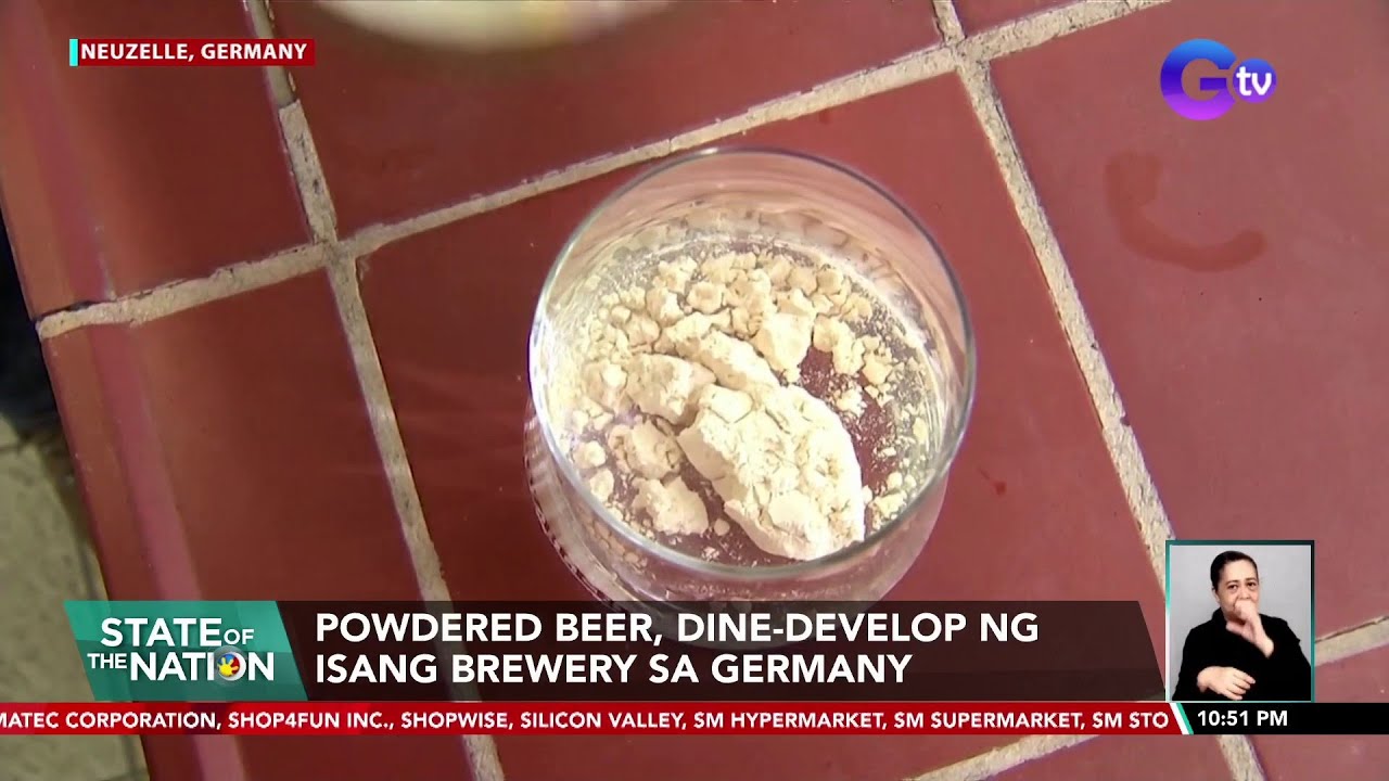 Powdered beer, dine-develop ng isang brewery sa Germany | SONA - YouTube