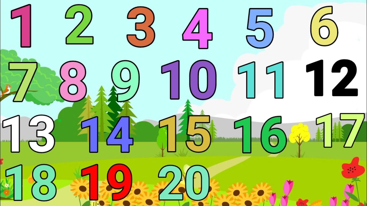 English number for kids | Writing numbers 1-20 for kids - YouTube