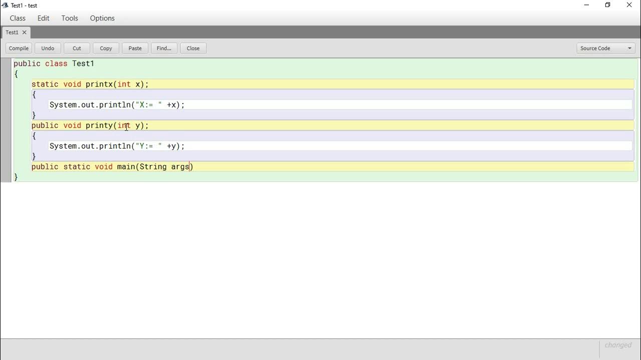 Java Programming BlueJ Environment Class 9 ICSE Java Methods - YouTube
