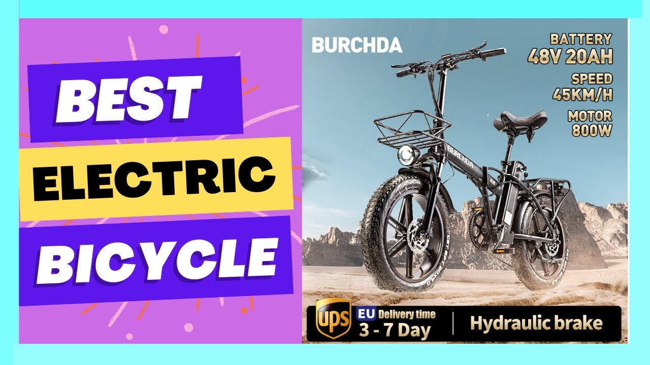 BURCHDA R8 800W Foldable Electric Bicycle - YouTube