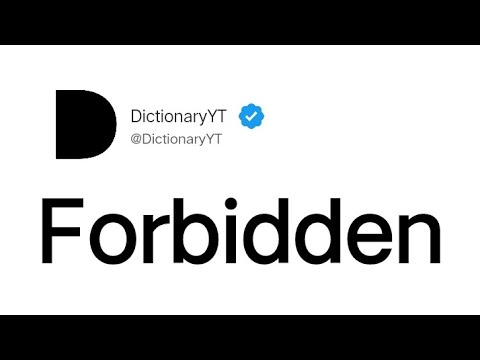 Forbidden Meaning in English - YouTube