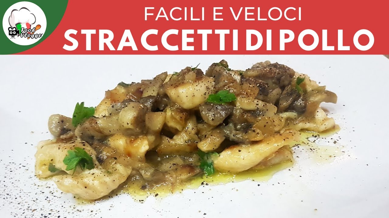 STRACCETTI DI POLLO AI FUNGHI IN 1 MINUTO | ricette veloci ...