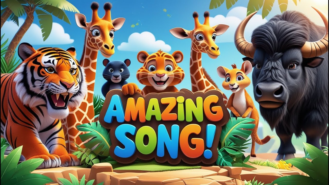 Animals Song for Kids 01 | Fun Animal Learning song | Learn with Spooky ...