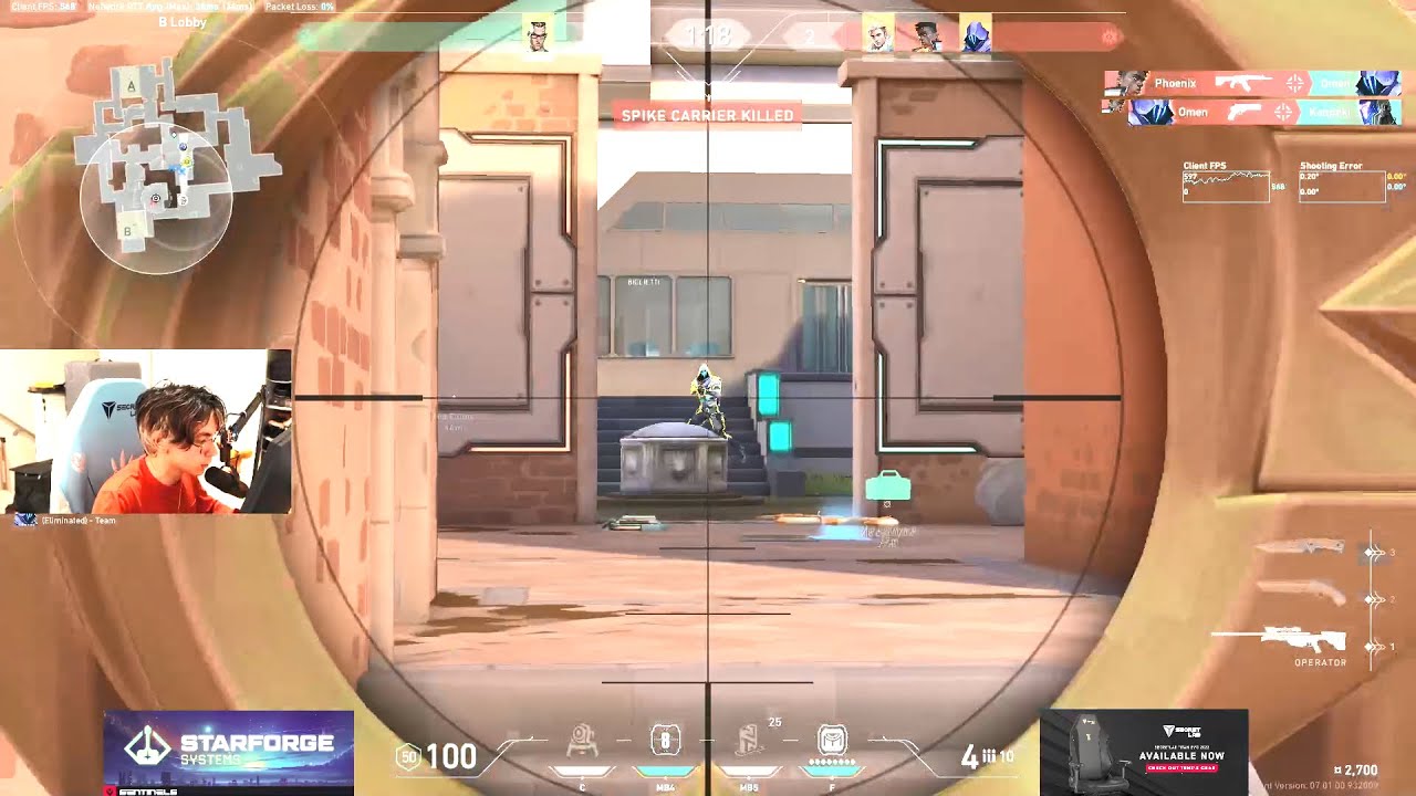 TENZ PERFECT CHAMBER VOD! RADIANT RANKED IN ASCENT! KDA 25/15/3 [FULL ...