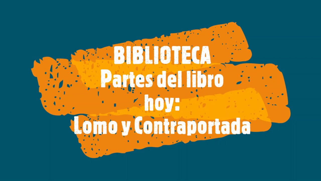 Partes del libro: Contraportada y Lomo - YouTube