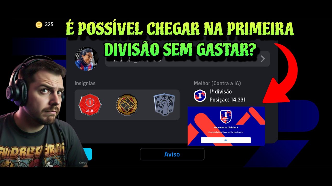 É POSSÍVEL CHEGAR NA PRIMEIRA DIVISÃO SEM GASTAR NENHUM CENTAVO? 🤔 ...