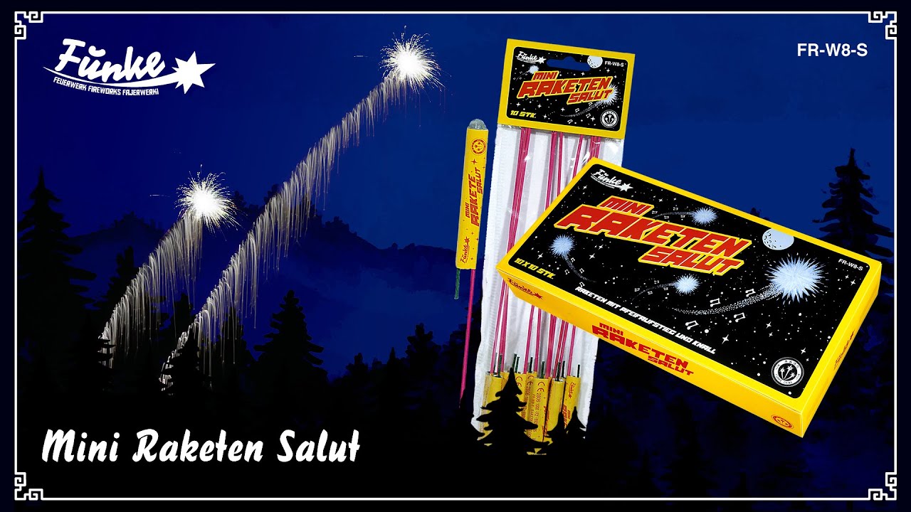"Mini-Raketen Salut" - small whistling rockets with salute [Batch 2024 ...