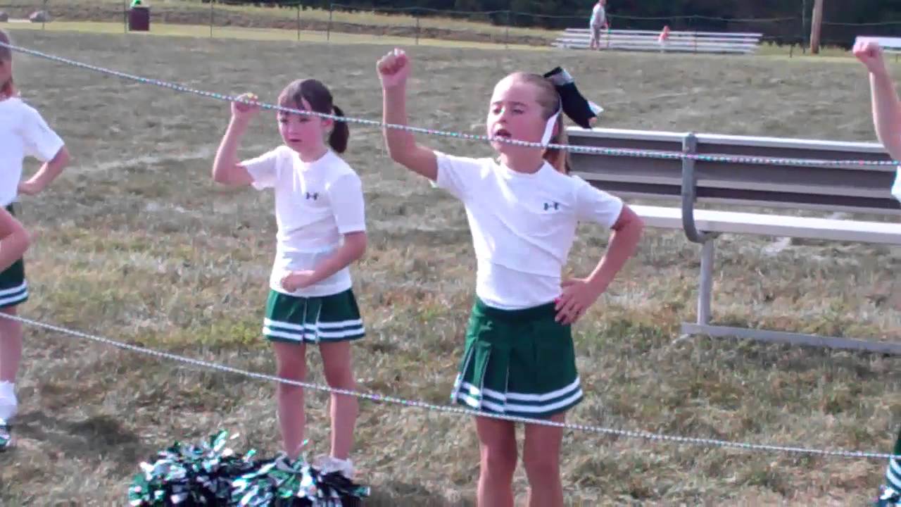 Pump it up, first day at cheer. - YouTube