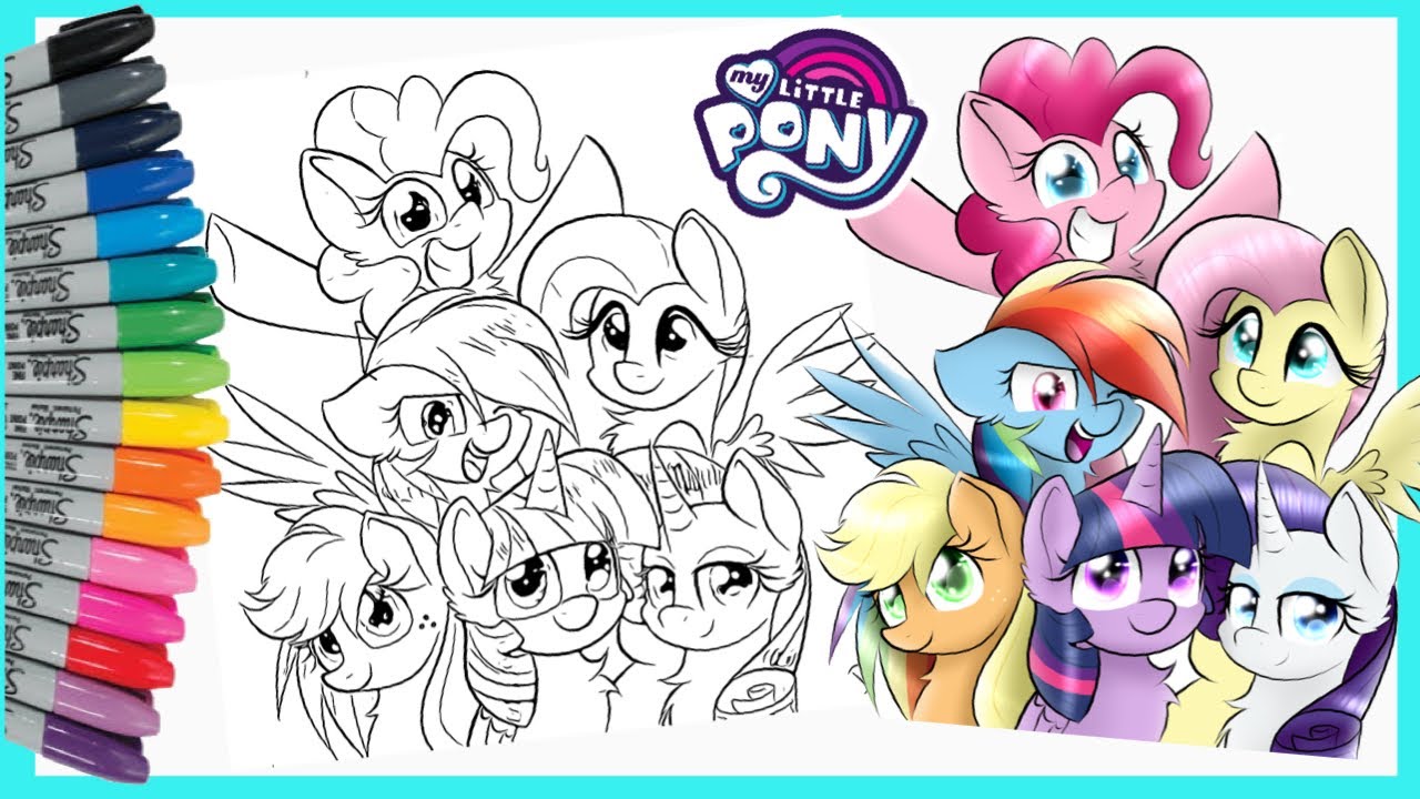 Mewarnai Kuda Poni Coloring My Little Pony Coloring Pages - YouTube