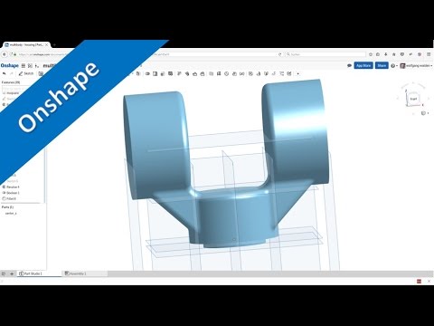Multi-Body-Housing - Part 1 Exterior - Onshape Training - Methods - YouTube