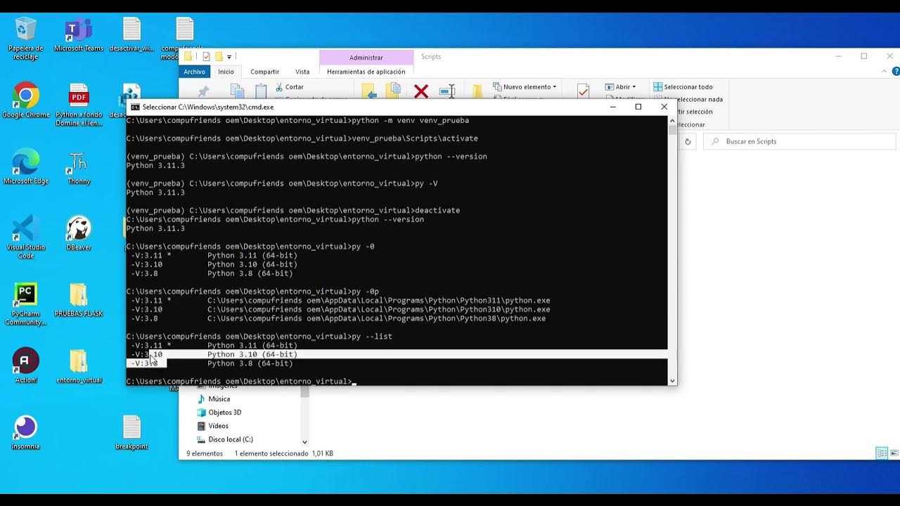como crear entornos virtuales de manera correcta con python - YouTube