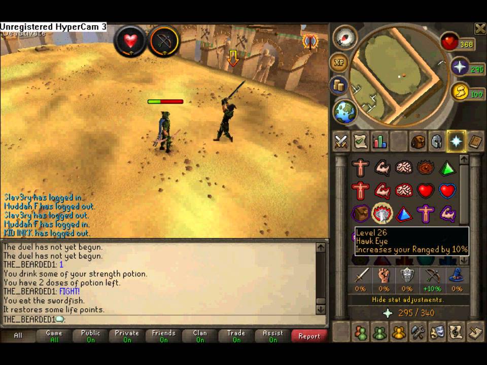 Runescape duel arena ranged fights - YouTube