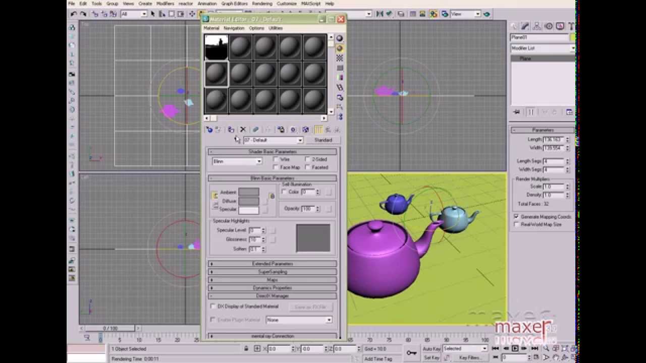 Clay And wire Render with Vray and 3dsmax! - YouTube