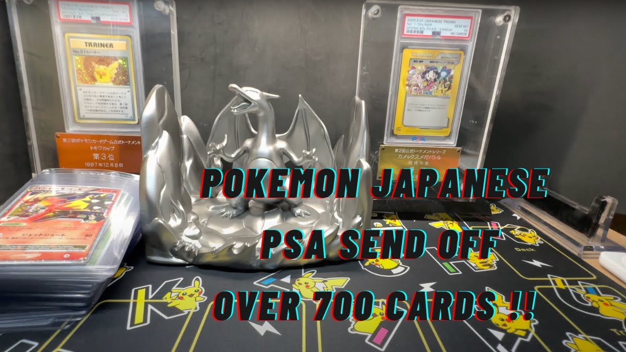 Pokemon Japanese PSA Bulk Send Off - Over 700 Cards !!! - YouTube