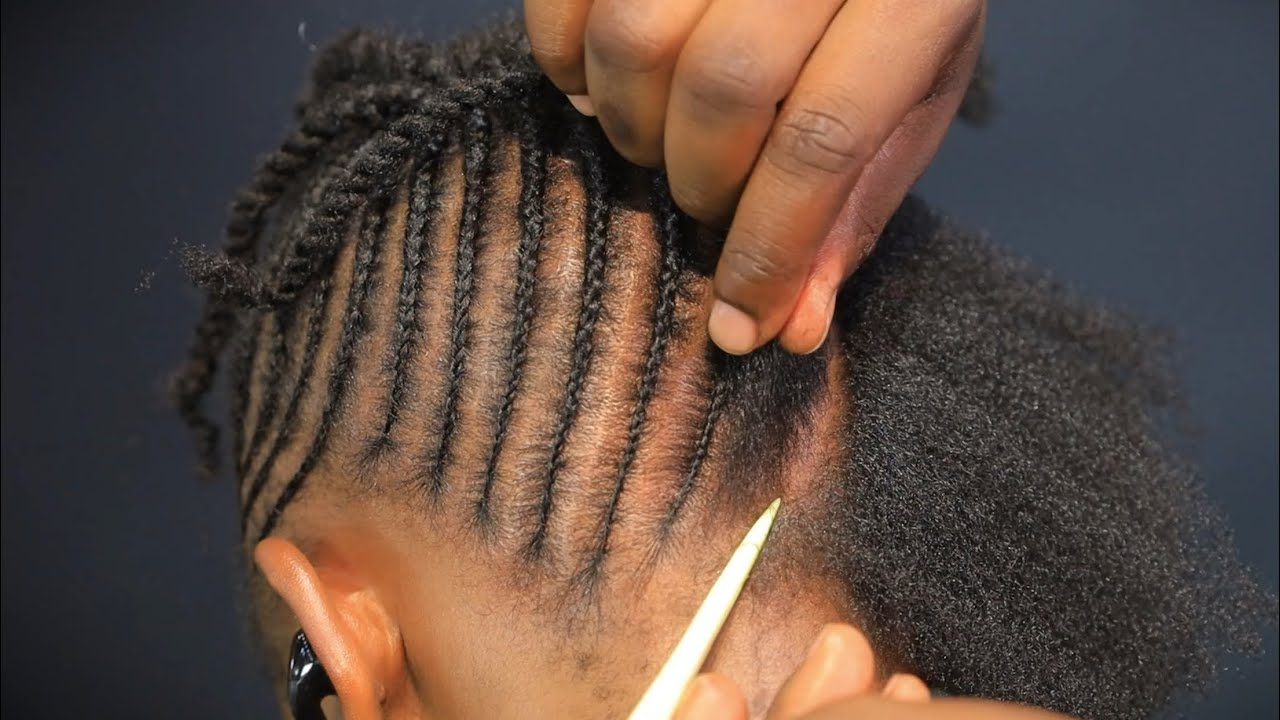 Side Cornrows Tutorial: For Visual Learners (Step-By-Step) | Overhand ...