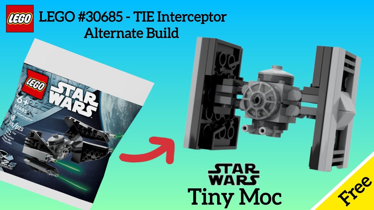 Lego Star Wars #30685 TIE Interceptor Alternate Build - Star Wars Tiny ...