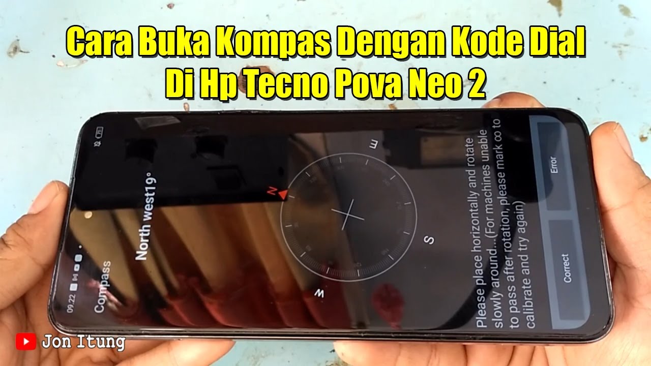 Cara Buka Kompas Dengan Kode Dial Di Hp Tecno Pova Neo 2 - YouTube