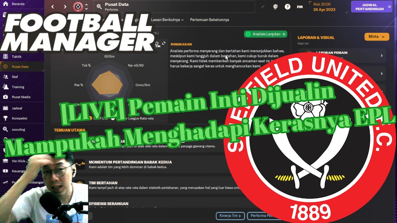 [LIVE] #fm2024 : Dengan Pemain Seadanya - Mengarungi Kerasnya EPL [Shefield Utd] - YouTube