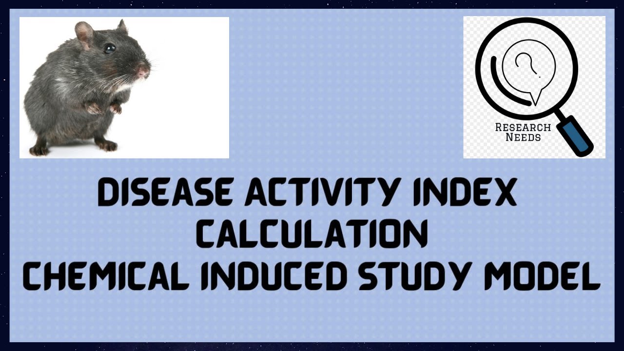 Disease Activity Index Calculation in Chemical Induced Colitis Model ...