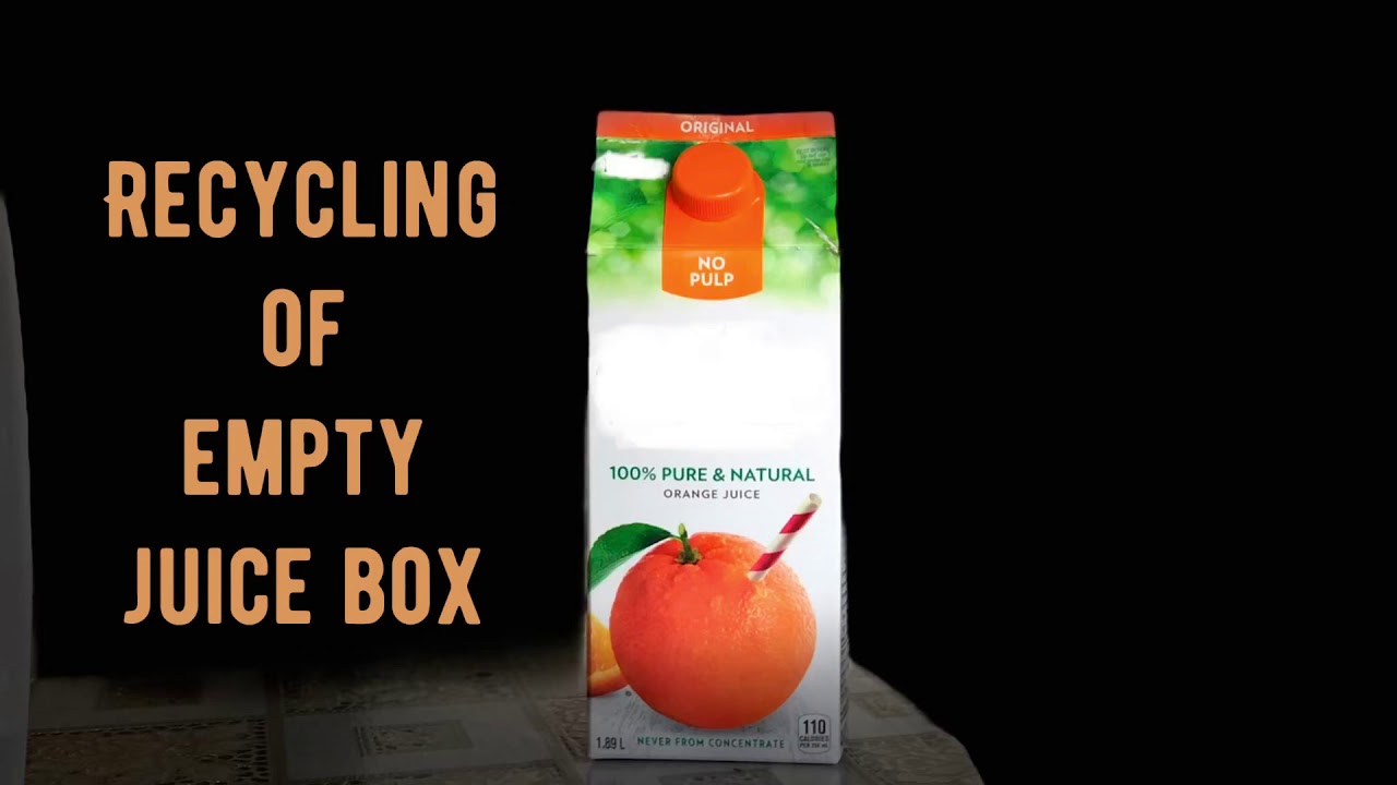 DIY recycling of empty box #juice_box #DIY_craft - YouTube