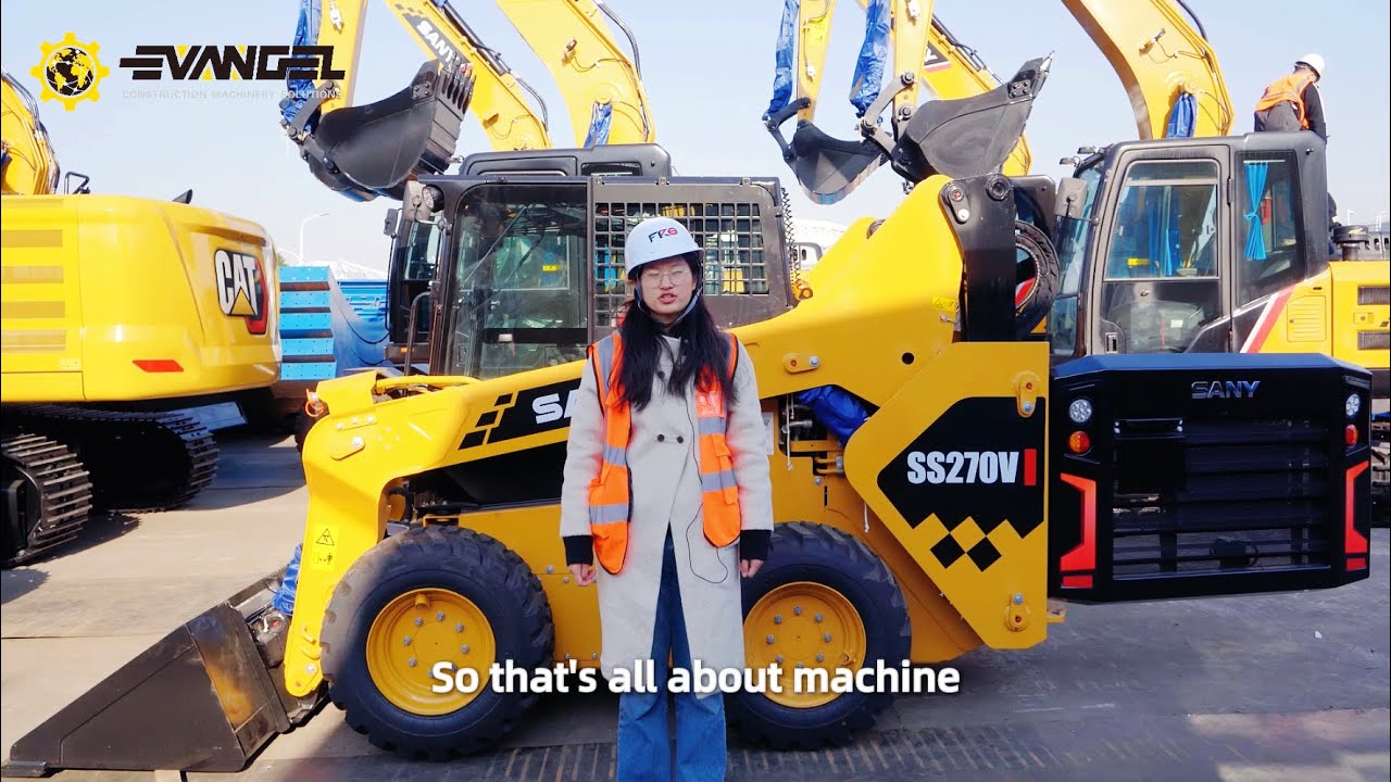 An Introduction to SANY SS270V Skid Steer Loader in Construction - YouTube