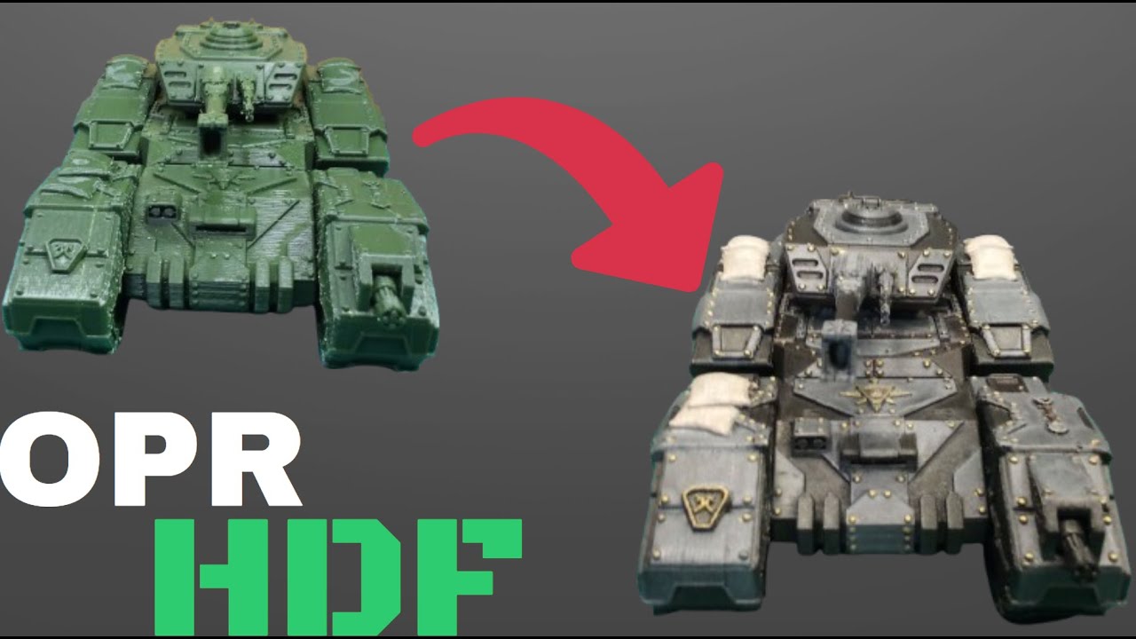 Painting the HDF Heavy Tank |OPR| - YouTube