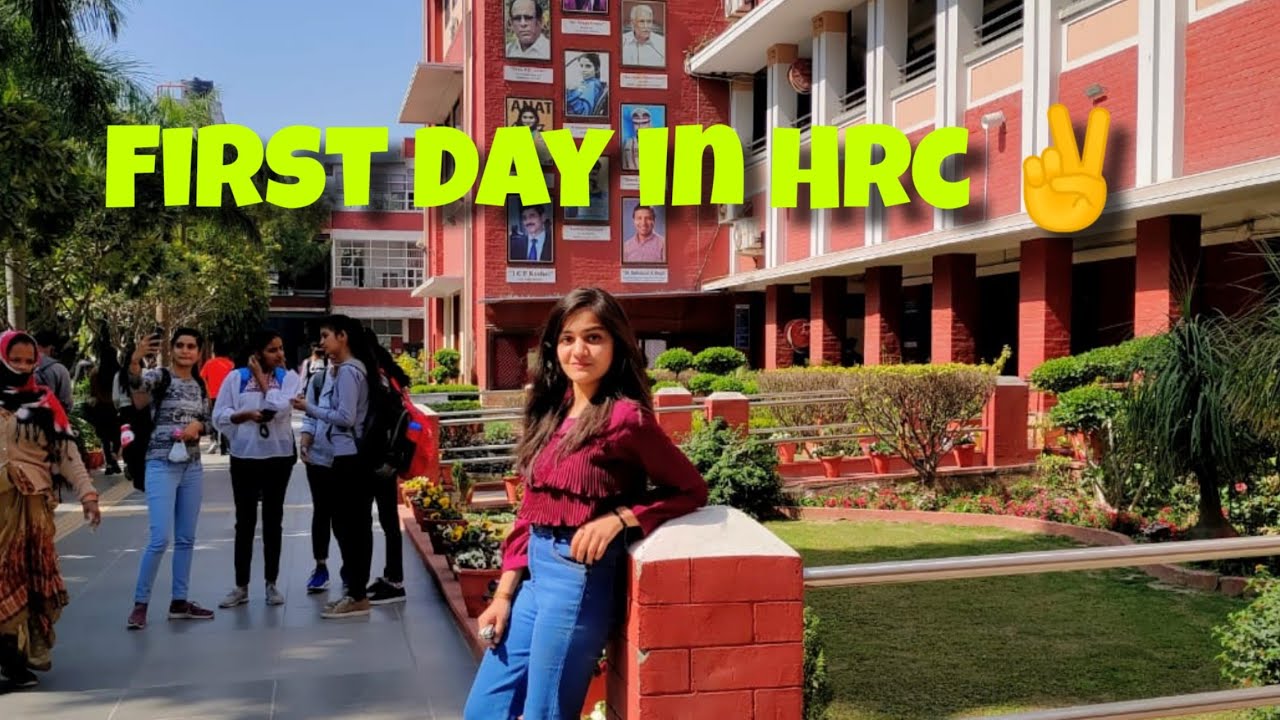 My First Day in College ️ | HRC ll Hansraj College du - YouTube