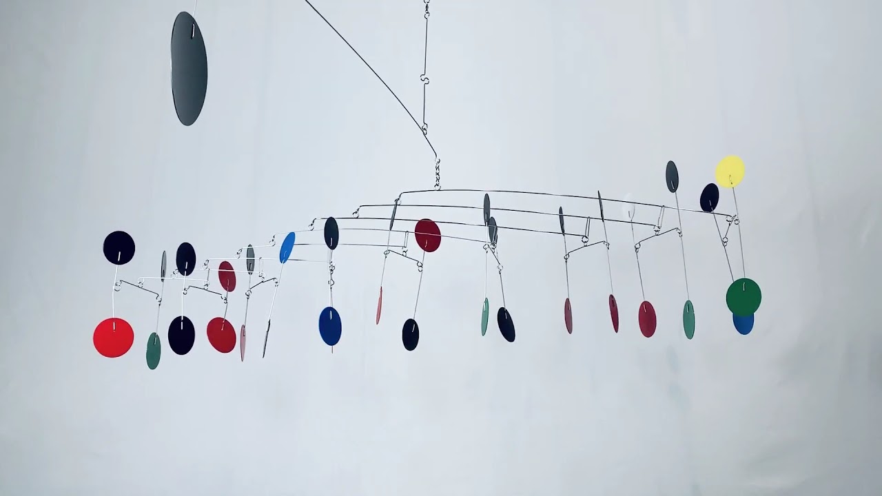 Static Mobile Sculpture 38 discs - YouTube