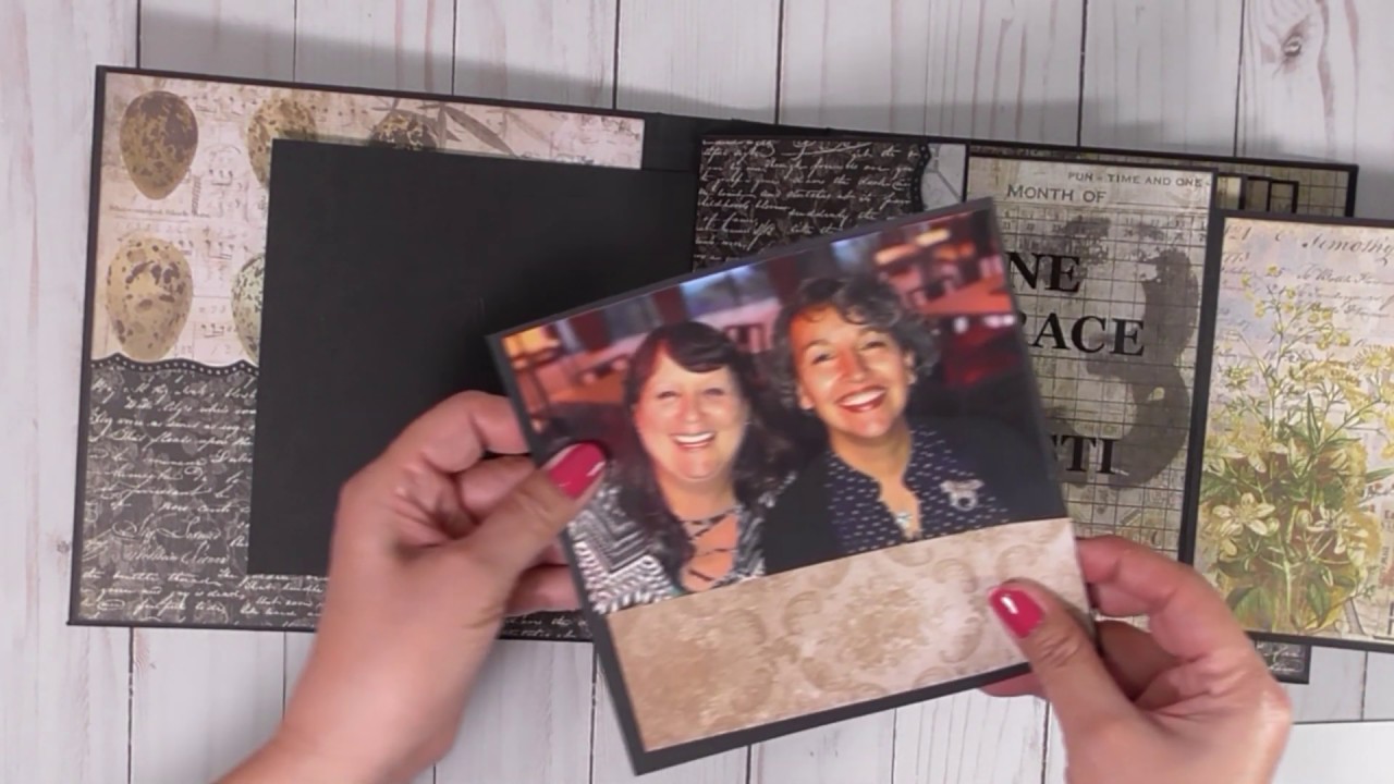 Tim Holtz 8X8 Wallflower Mini Album - YouTube