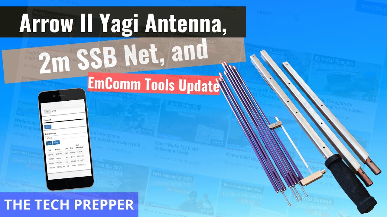 Arrow II Yagi Antenna, 2m SSB Net, and EmComm Tools - YouTube