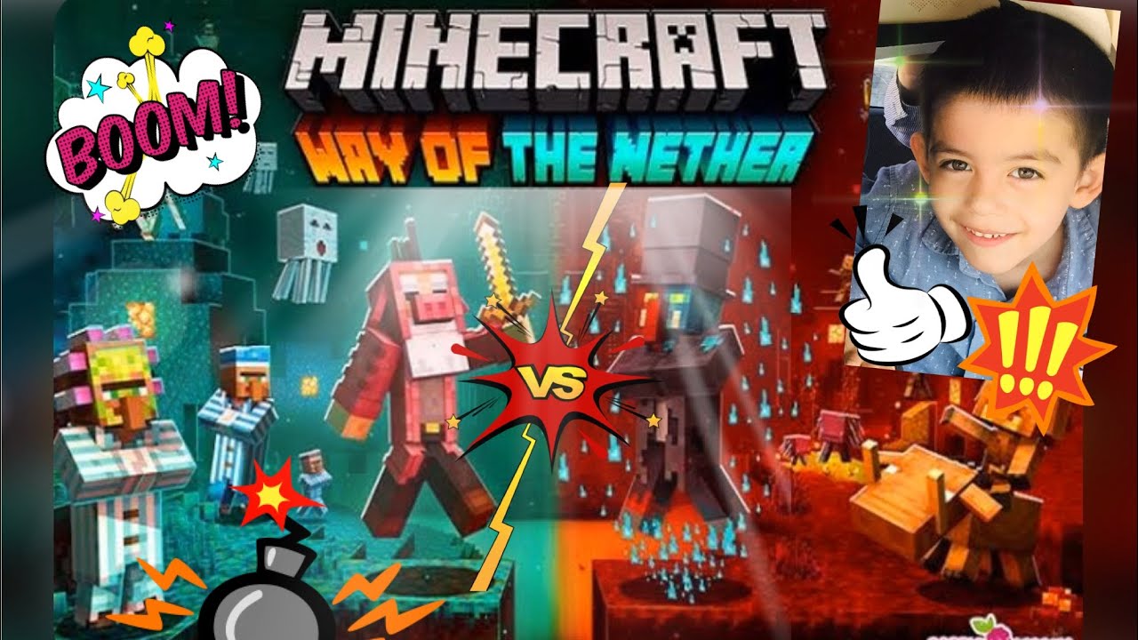 Minecraft con Gabriel. Nueva plantilla del inframundo nether - YouTube