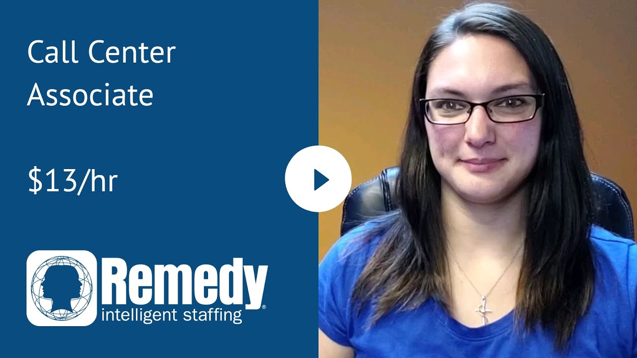 Call Center Associate $13/hr - YouTube