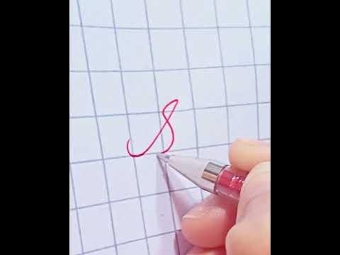 S ' cursive writing lettering English alphabet style || how to right ...