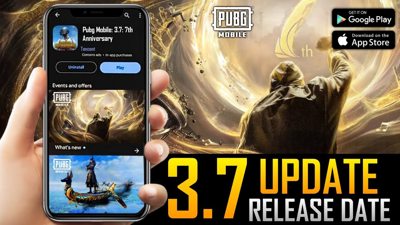 🔴 PUBG MOBILE 3.7 VERSION RELEASE DATE IS HERE | PUBG MOBILE NEW UPDATE ...