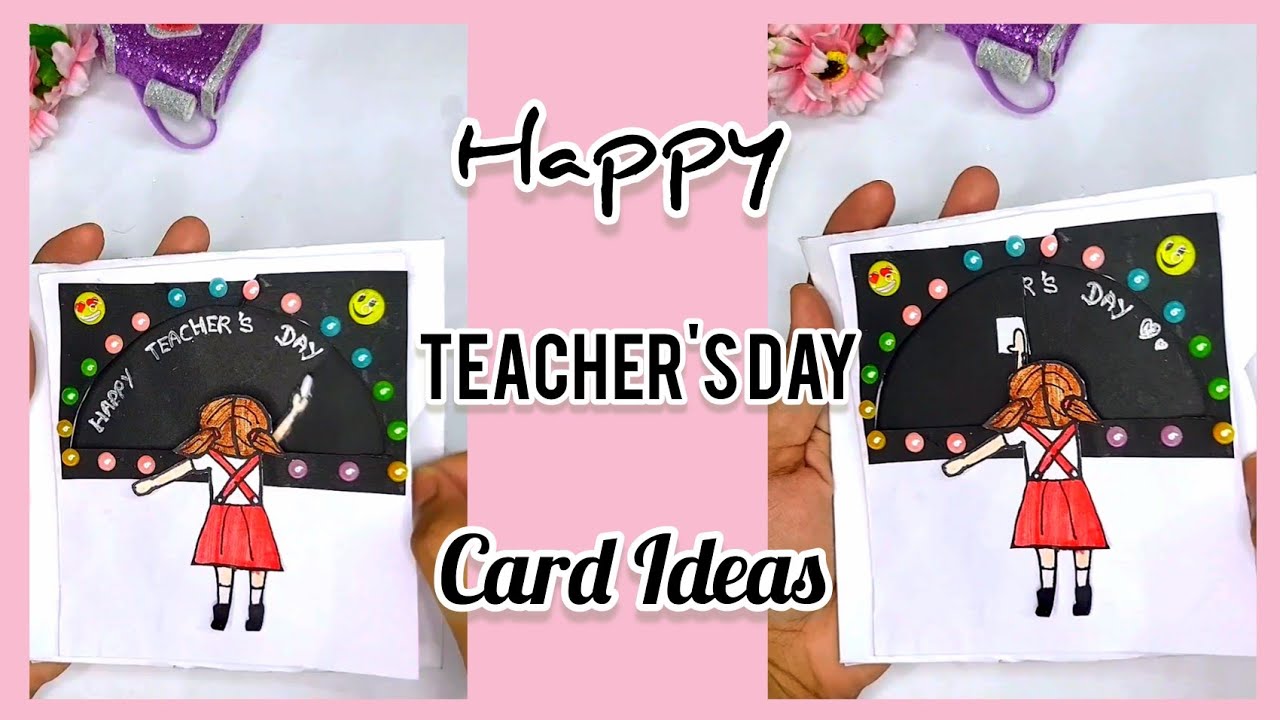 Teacher's Day craft idea|spin wheel card|rotating wheel card # ...