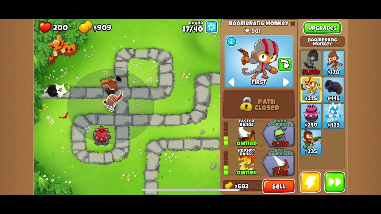 BTD6 Monkey Meadow Easy Primary Only Walk-Through - YouTube
