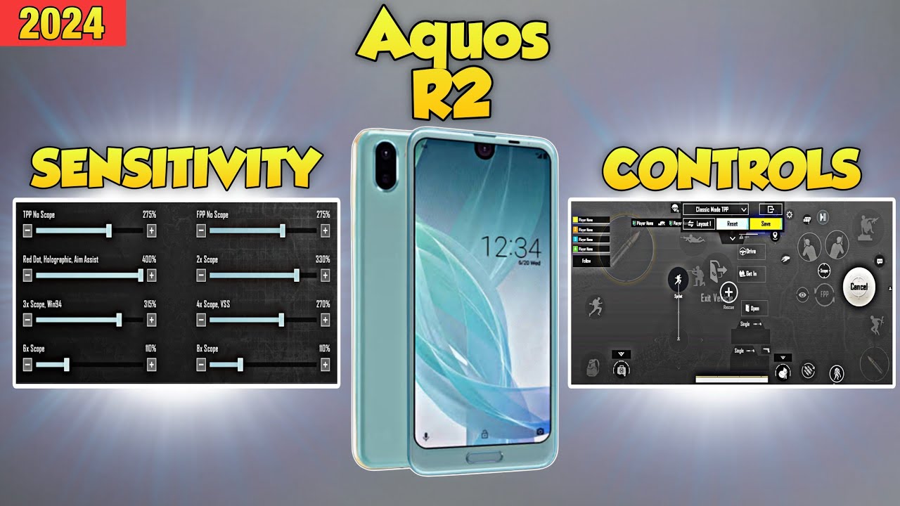 Sharp Aquos R2 Best Sensitivity + Controls For 2024 | 100% Zero Recoil ...