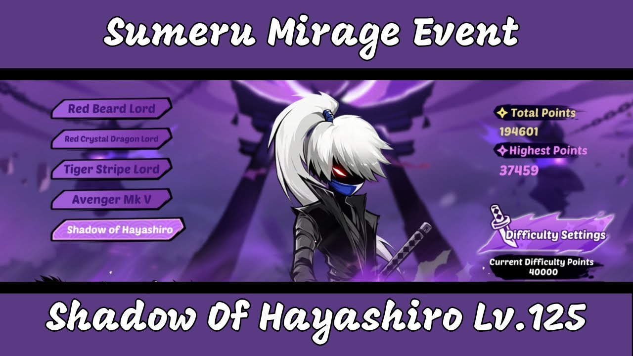 Ninja Must Die - Sumeru Mirage Event (Shadow Of Hayashiro Lv.125) - YouTube