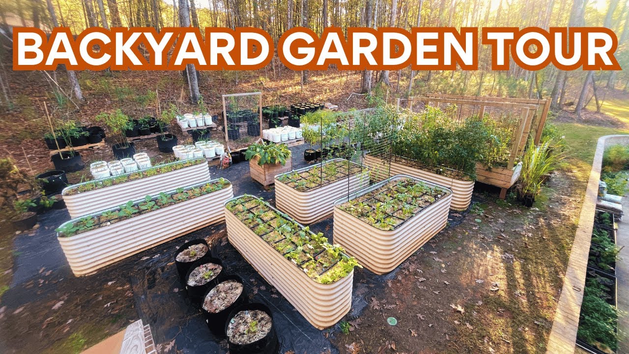 Garden Tour and Harvest + Gardening with EASE and Being FUNCTIONAL!!! 😅 ...