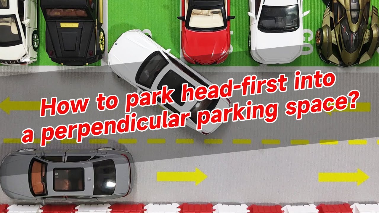 How to park head-first into a perpendicular parking space? - YouTube