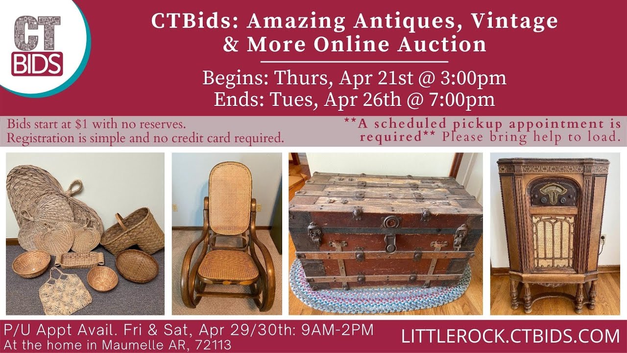 CTBids: Amazing Antiques, Vintage & More Online Auction - YouTube