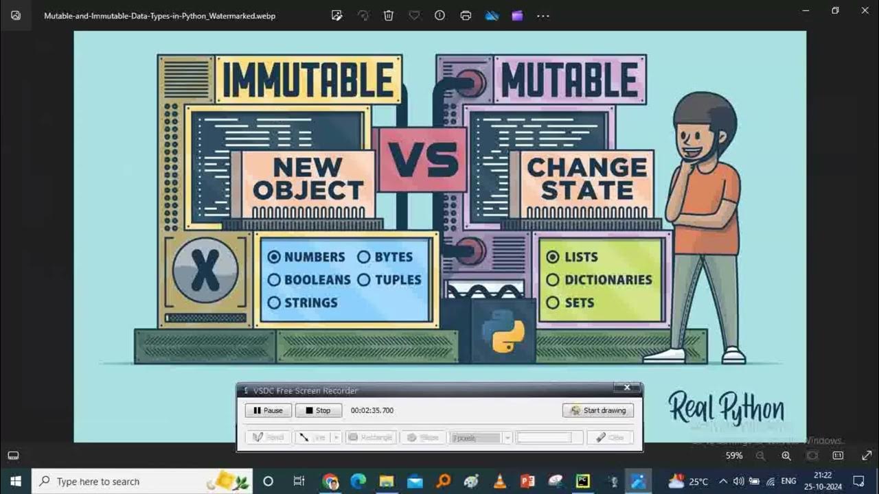 Understanding Mutable & Immutable Data Types in Python with Examples by Python Hub Patna ...