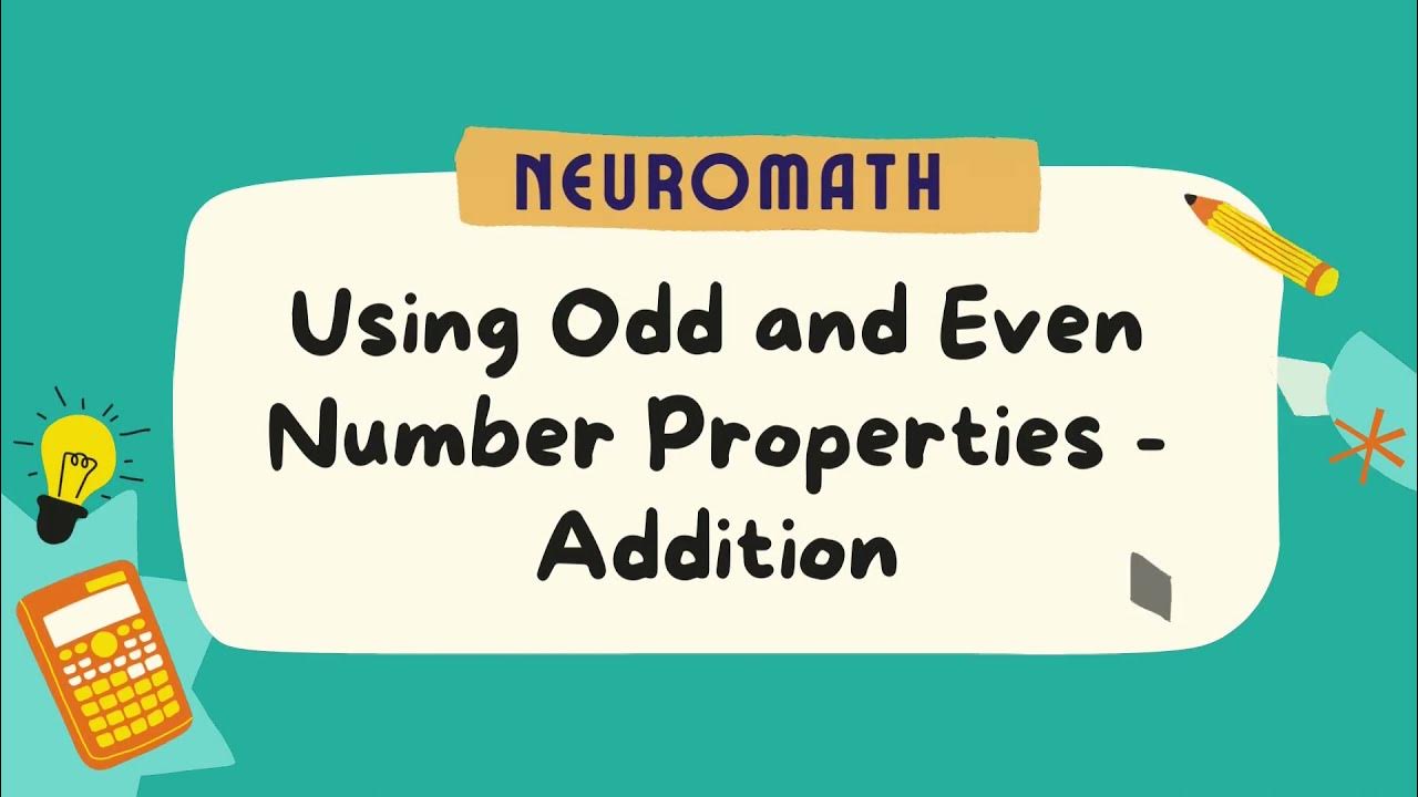 Odd and Even Number Properties | Addition | NeuroMath - YouTube