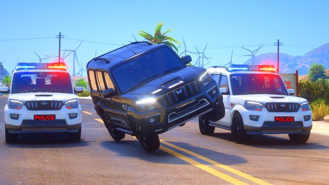 BLACK SCORPIO vs POLICE SCORPIO SCORPIO CHASE IN GTA 5 ACTION MOVIE ...