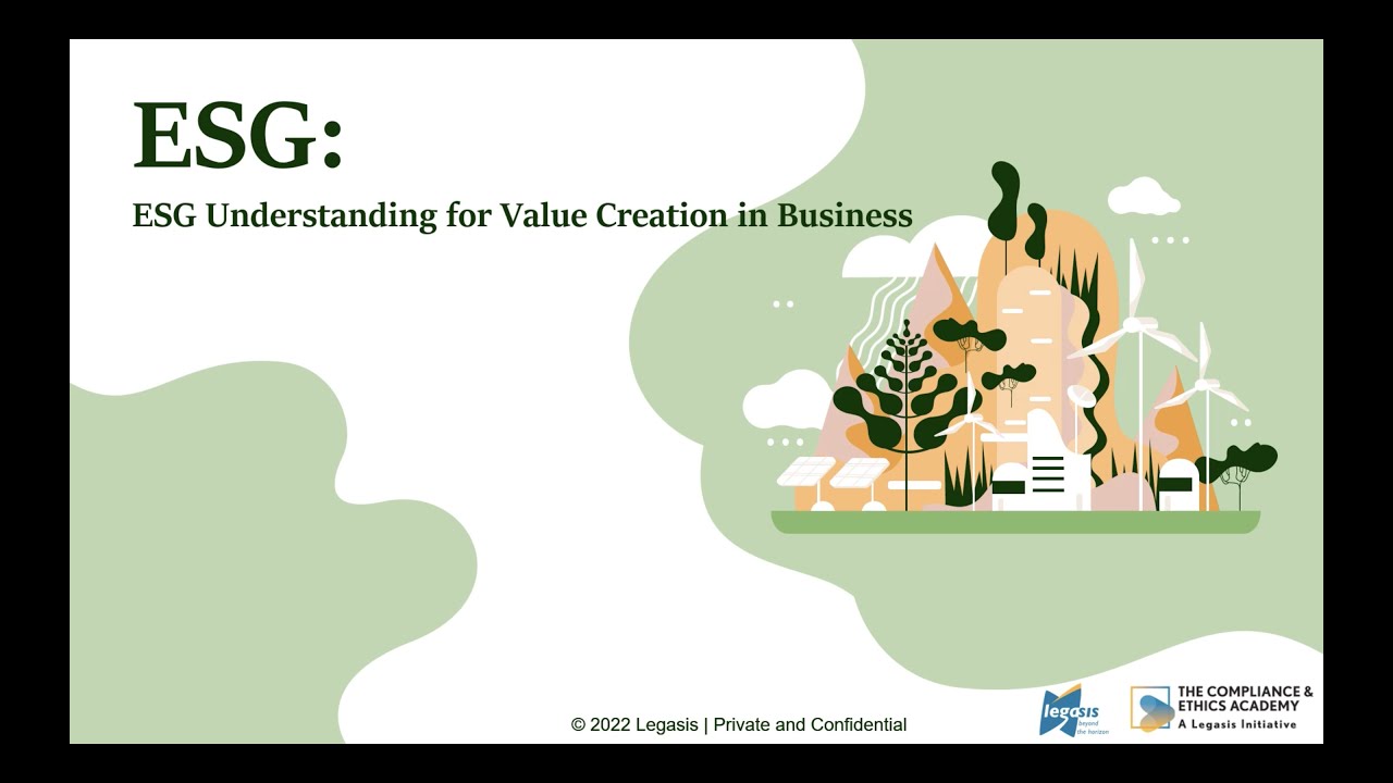 ESG Understanding for Value Creation in Business - YouTube